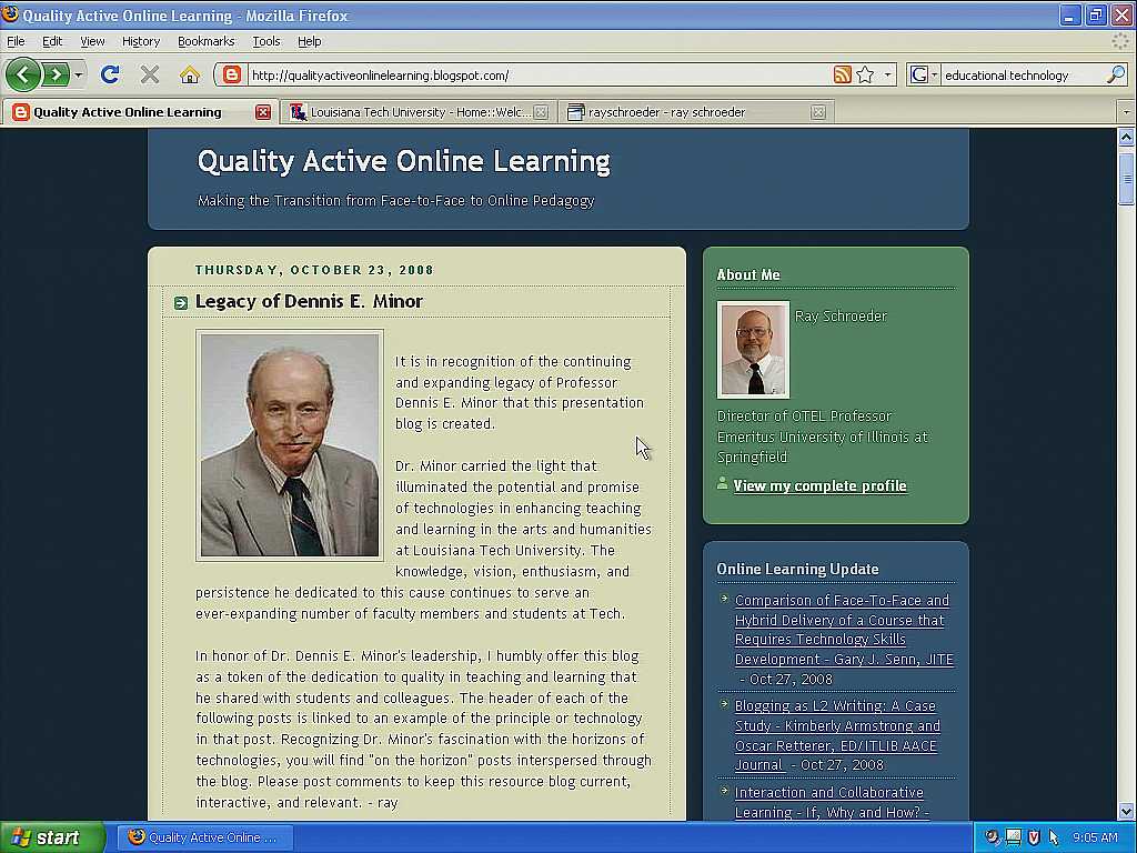 Dennis E. Minor Lecture Series on Teaching with Technology ...